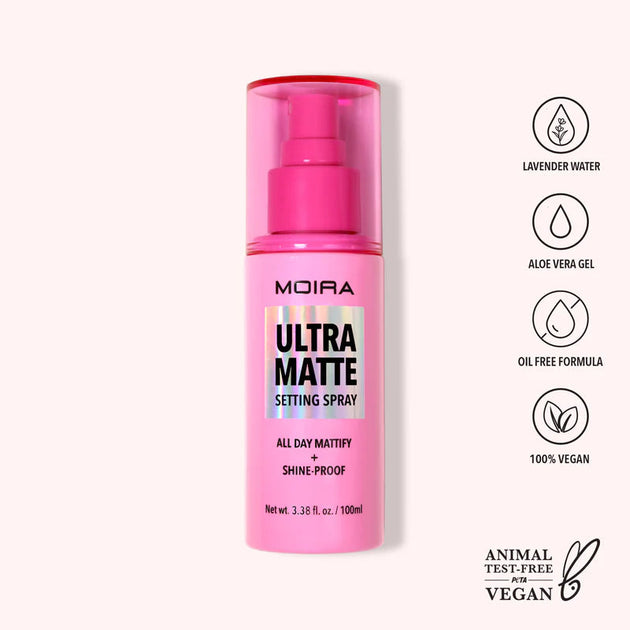 ULTRA MATTE SETTING SPRAY - MOIRA | Belle Queen Cosmetics